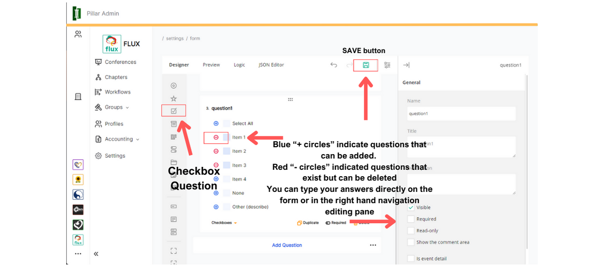 Editing a Form | Pillar AMS Help